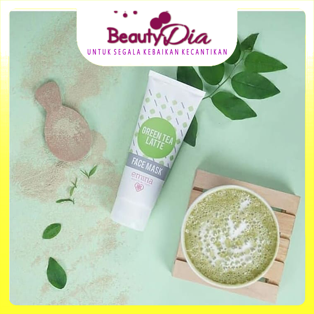 Jual Masker wajah Emina Green Tea Latte Face Mask 60 ml Masker Wajah Green tea | Shopee Indonesia