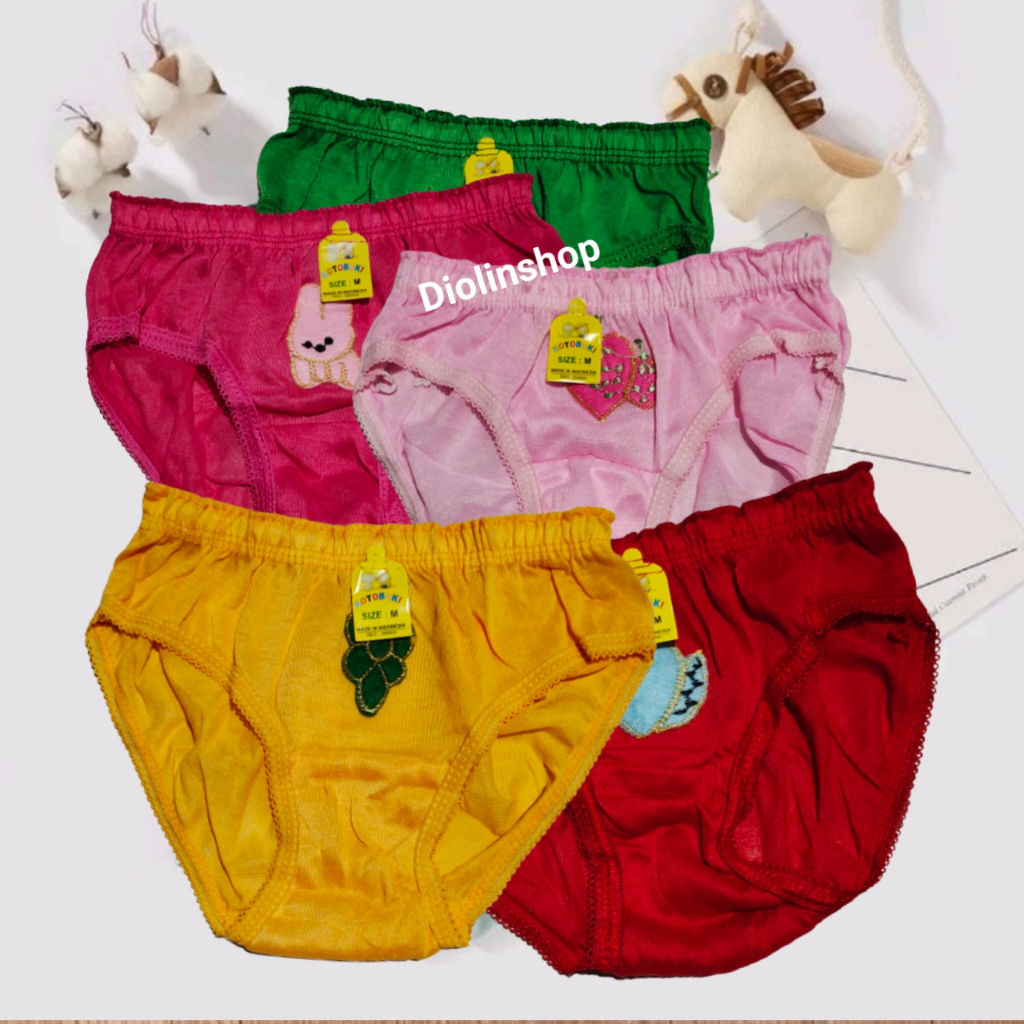 Jual ( 6 - 12 Pcs ) Celana Dalam Anak Cewe Perempuan | CD Anak Cewek ...