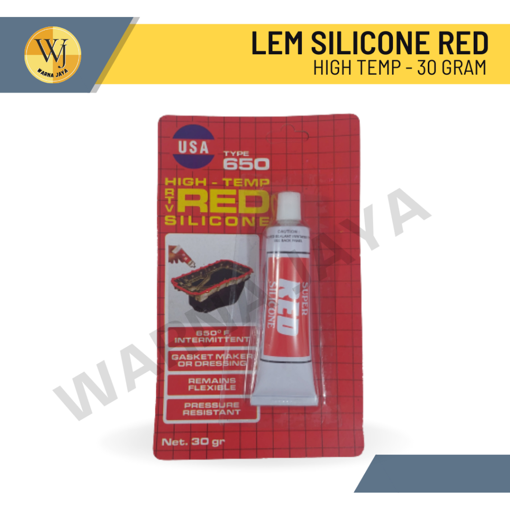 Jual Lem Red Silicone 30 Gram / Lem Tahan Panas High Temp / Lem ...