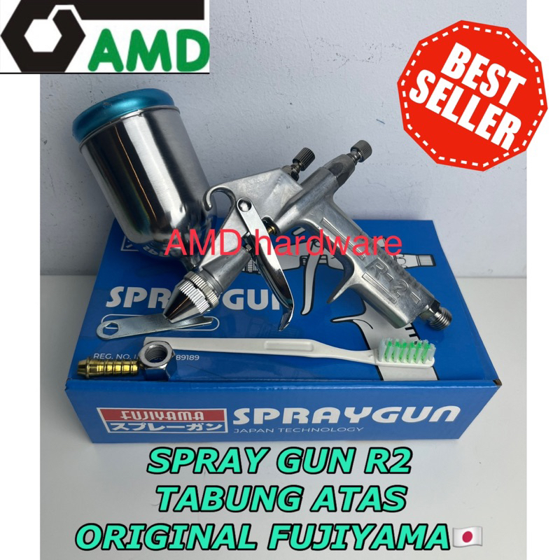 Jual Spray Gun R2 KG300 SHOGUN Orange 200cc,alat semprot cat sperti F75 k3 dgn Kompresor Angin ...