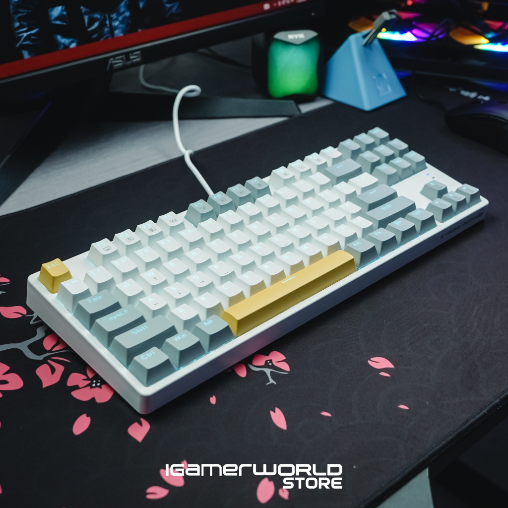 Jual E-YOOSO Z-87 / Z87 TKL 87% Monochrome Mechanical Gaming Keyboard ...