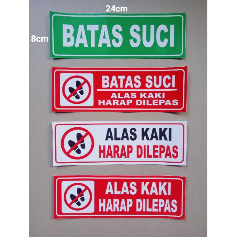 Jual Stiker Batas Suci Alas Kaki Dilepas | Shopee Indonesia