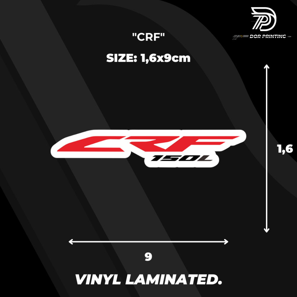 Jual STICKER/ CRF VIRALL KEREN LOGO CRF | Shopee Indonesia
