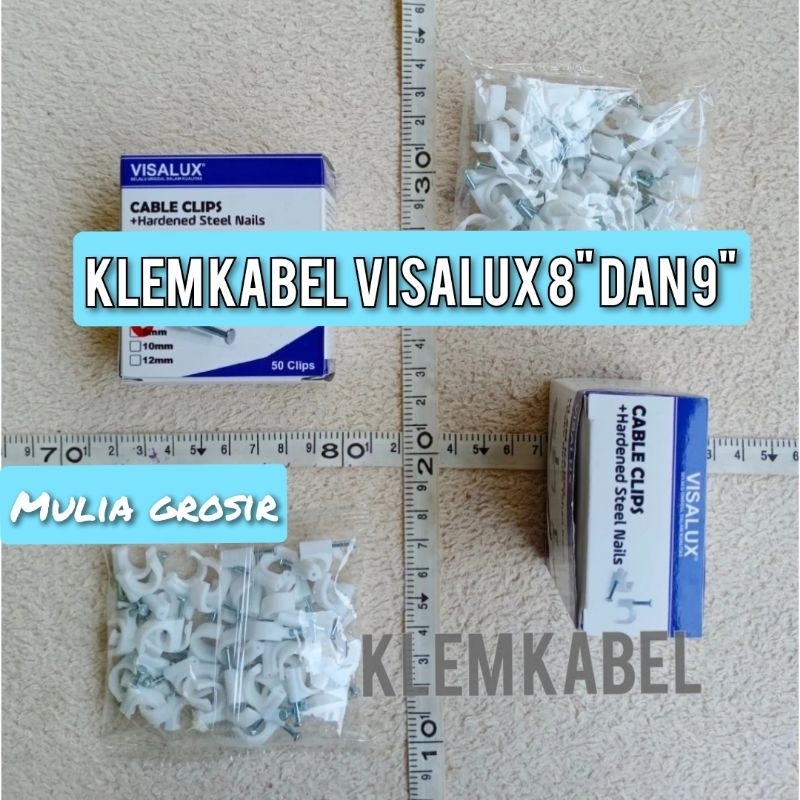 Jual Klem Kabel Visalux 8" dan 9" 1box isi 50pcs | Shopee Indonesia