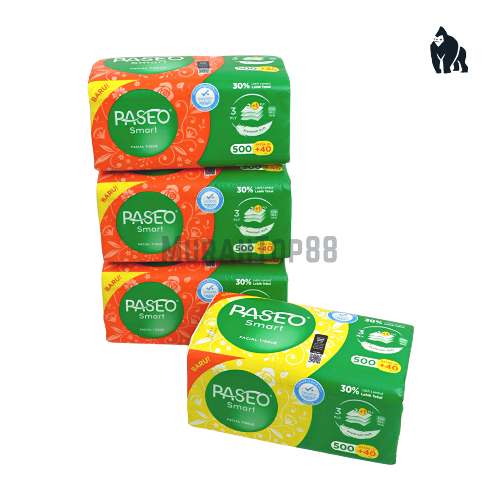 Jual Tissue Paseo Smart isi 540 Sheets / Tisu Wajah Facial Tissue 3 ...