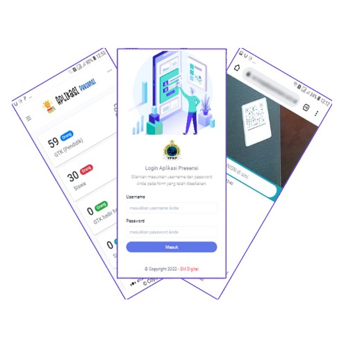 Jual Aplikasi Presensi Berbasis Web dan Android dengan notif WA dan ...