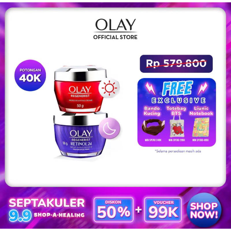 Jual OLAY regenerist anti aging retinol cream pagi cream malam 50gram ... Jual OLAY regenerist anti aging retinol cream pagi cream malam 50gram ...