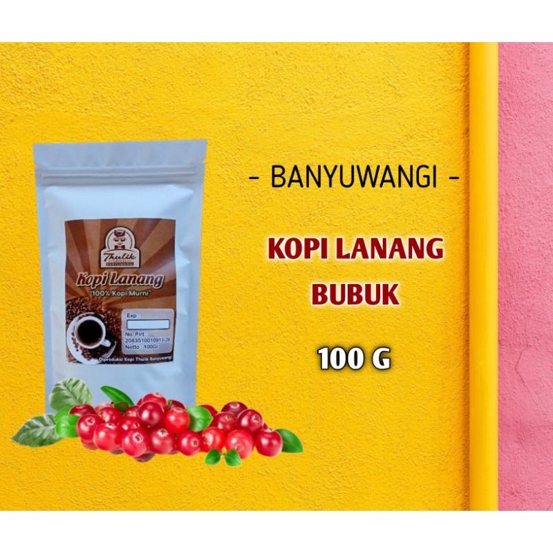 Jual KOPI LANANG BANYUWANGI BUBUK KOMERSIAL (100 GRAM) | Shopee Indonesia