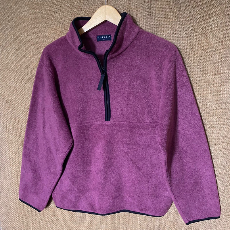 Jual Uniqlo Half Zipped Fleece Jacket Man | Shopee Indonesia