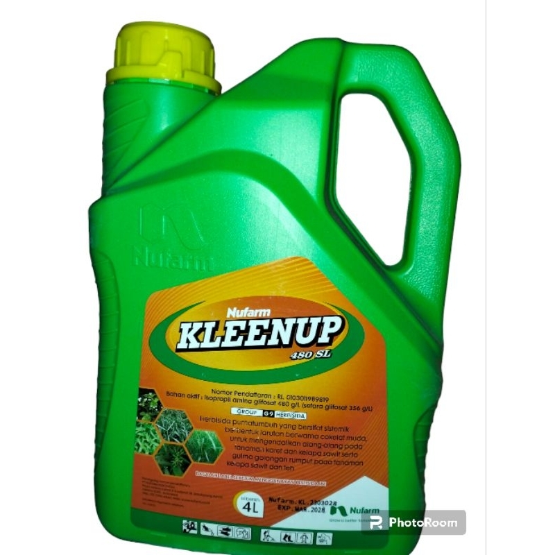 Jual kleenup 480 sl herbisida kemasan 4 liter | Shopee Indonesia