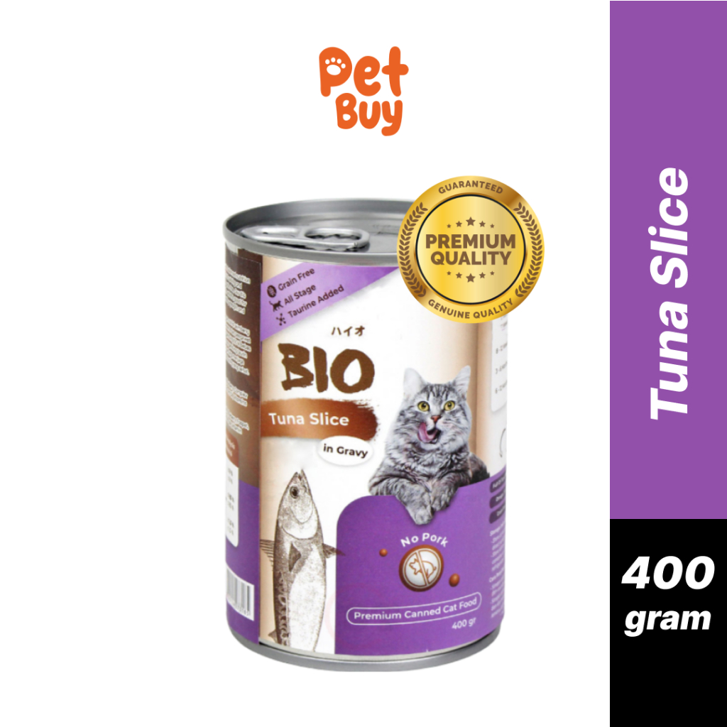 Jual Bio Cat Premium Can Kaleng Tuna Slice 400 gr | Shopee Indonesia