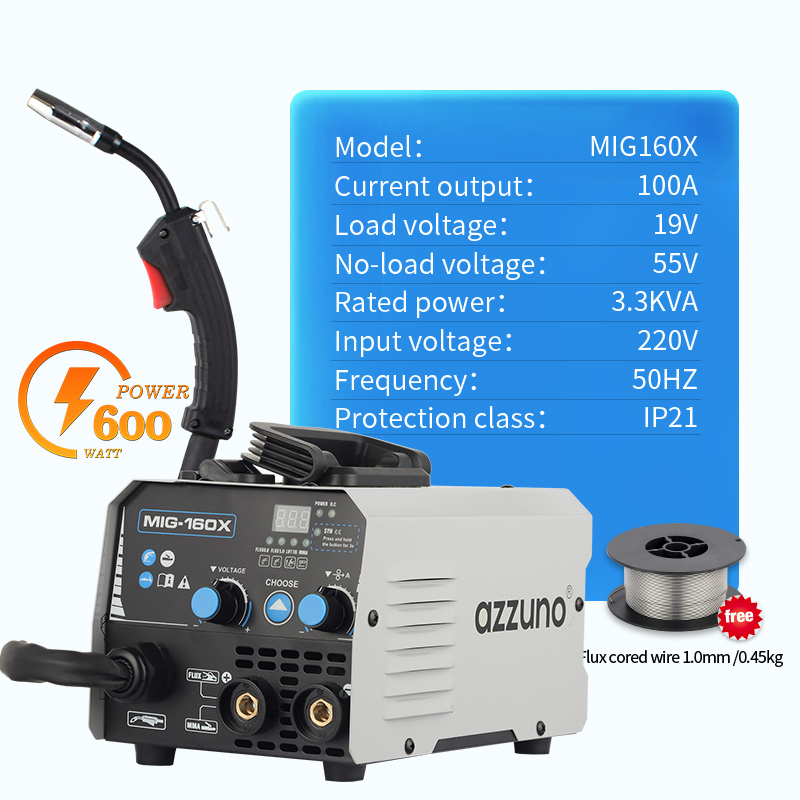Jual AZZUNO Mesin las mma/mig/tig/co2 mesin las listrik 4 in 1 inverter ...