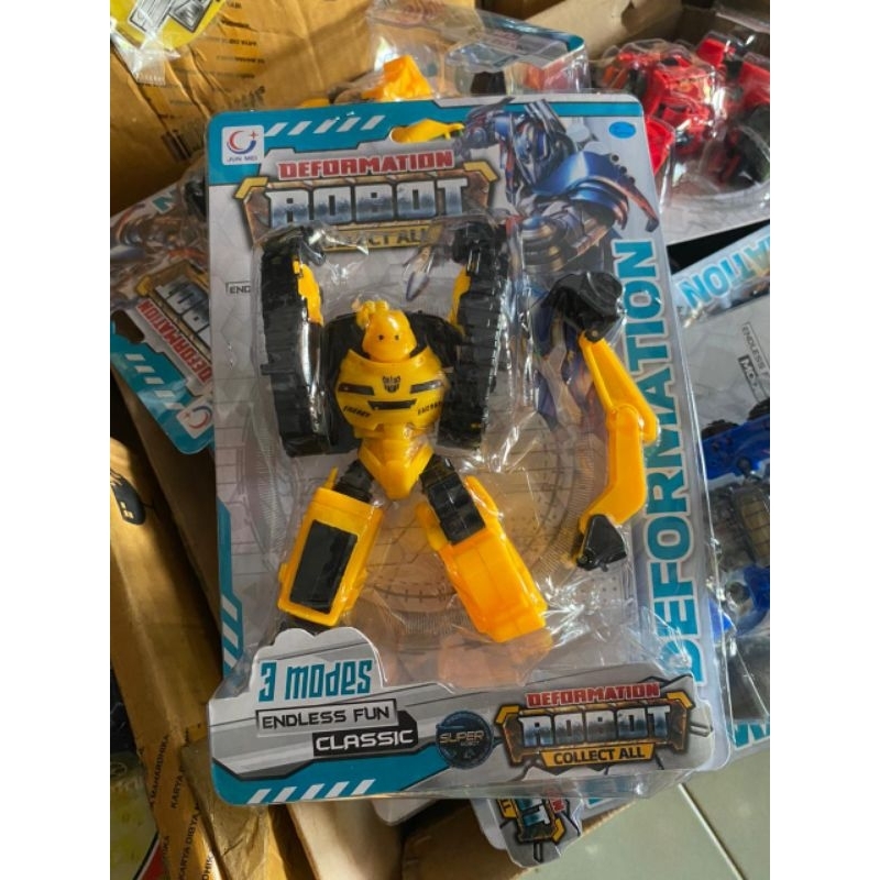 Jual mainan anak robot kendaraan robot truk molen robot ekskavator ...