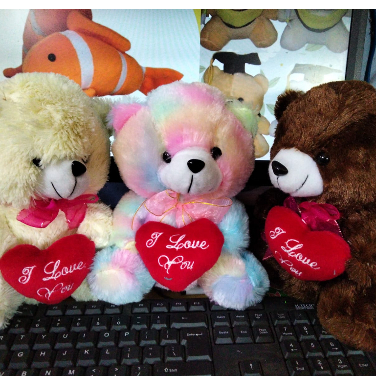 Jual Boneka Bear love 25 cm Boneka Hadiah Buket Hampers Capit Boneka ...