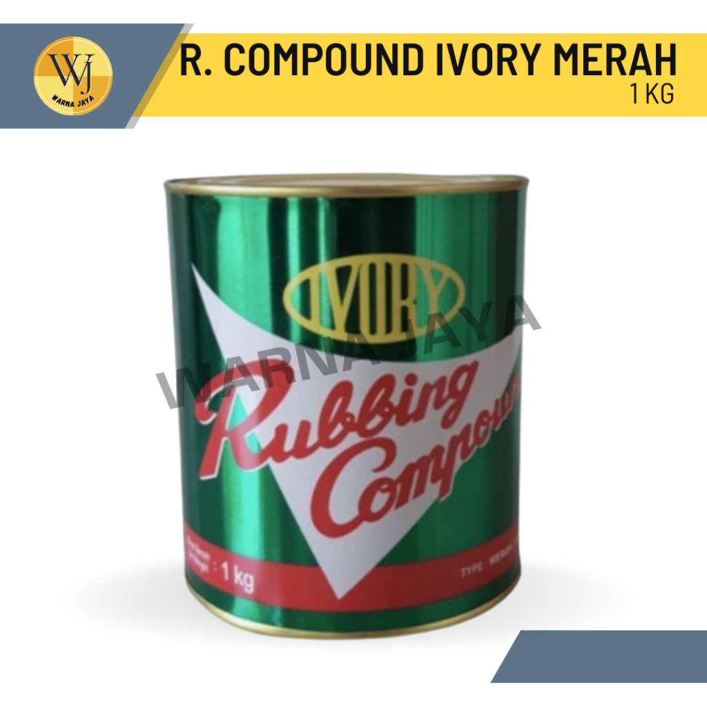 Jual Rubbing Compound Ivory Kuning 1 Kg / Kompon Merah Kasar Ivory 1Kg ...