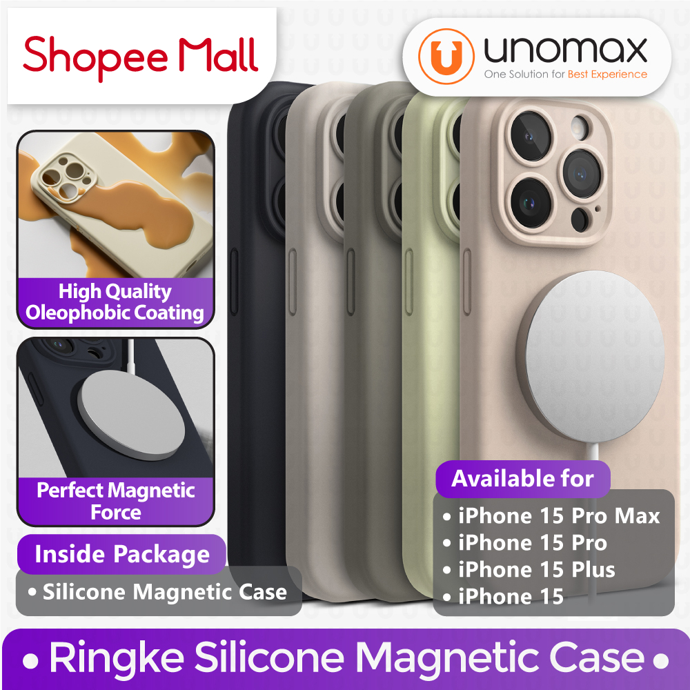 Jual Case iPhone 15 Pro / Max / Plus Ringke Silicone Magnetic MagSafe Casing | Shopee Indonesia