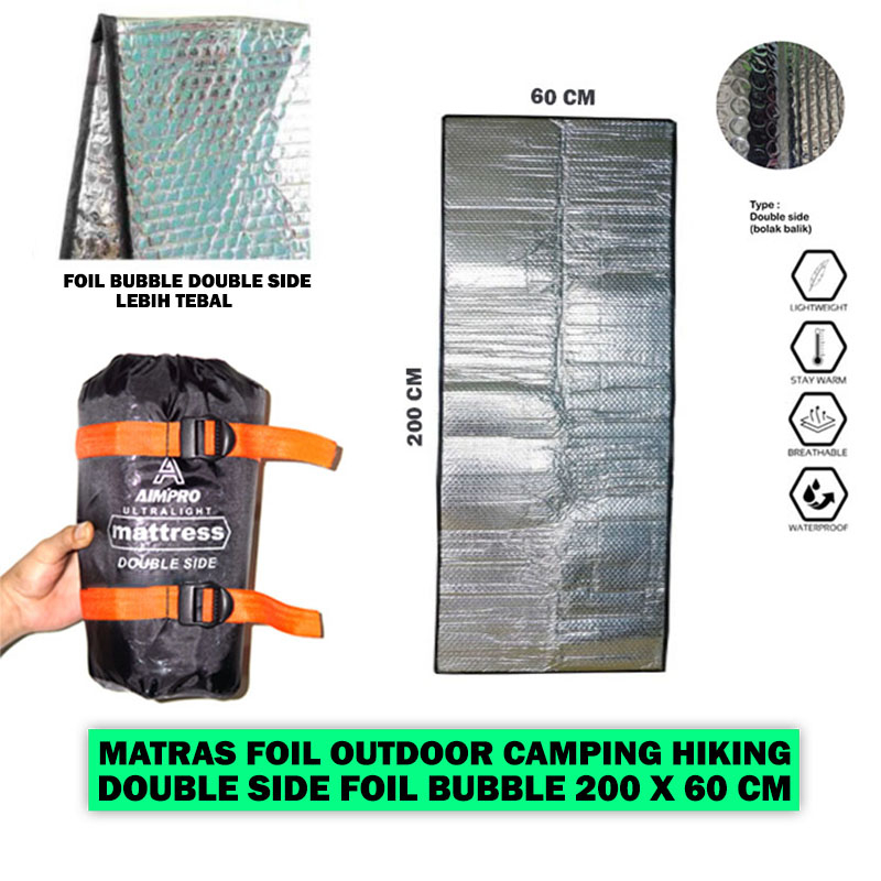 Jual Aimpro Matras aluminum foil double side matras camping hiking ...