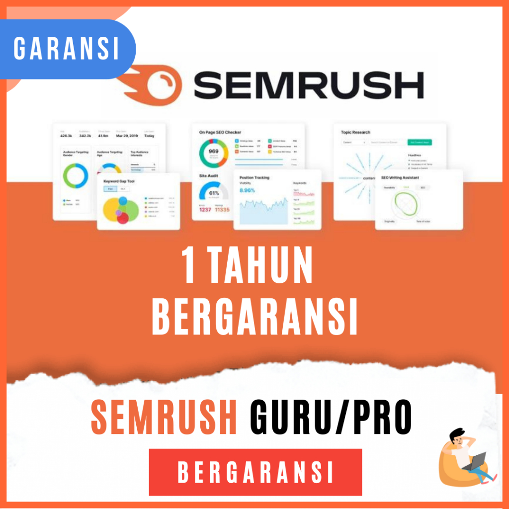 Jual Semrush Guru/Pro Tahunan Bergaransi | Shopee Indonesia