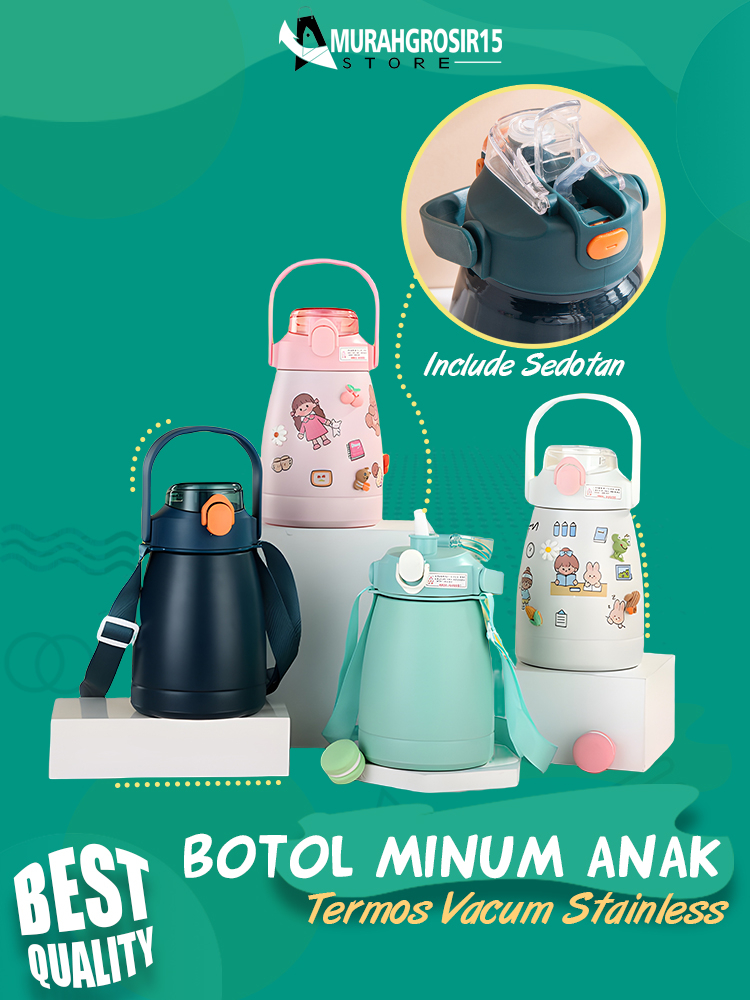 Jual GE-9 Botol Minum Termos Stainless Anak Vacuum | Shopee Indonesia