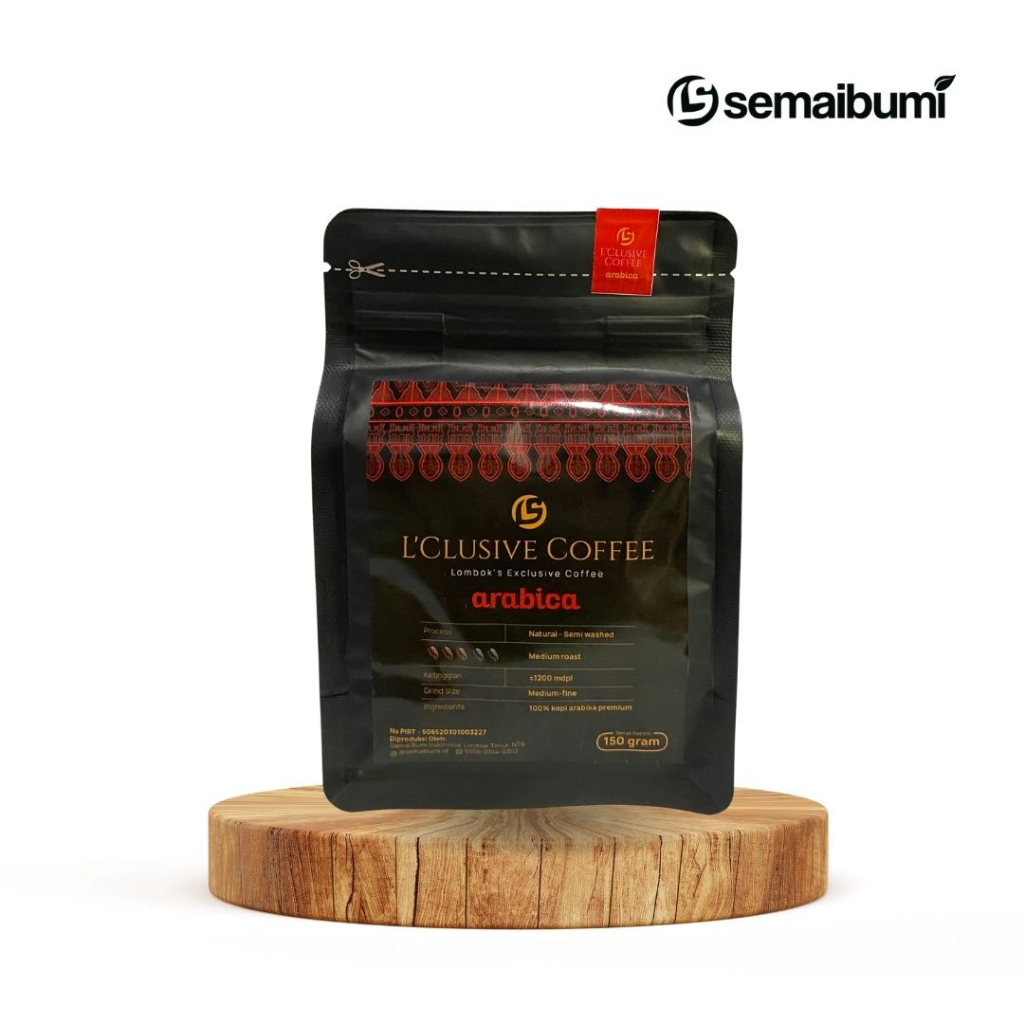 Jual L'CLUSIVE COFFEE Arabica Sajang 150 gr | Kopi Lombok | Kopi ...