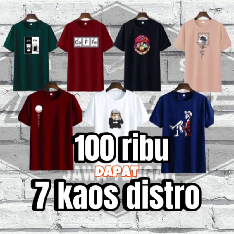 Jual PROMO!!! KAOS DISTRO 100RIBU DAPAT 7 PCS | kaos motif | kaos pria ... Jual PROMO!!! KAOS DISTRO 100RIBU DAPAT 7 PCS | kaos motif | kaos pria ...