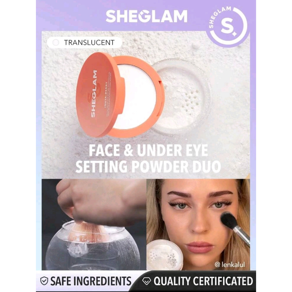 Jual SHEGLAM Insta-ready Face & Under Eye Setting Powder Duo | Shopee ...