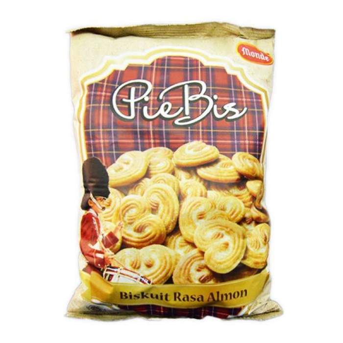 Jual Monde Pie Bis 190 gr Piebis 190gr | Biskuit Rasa Kacang Almond ...