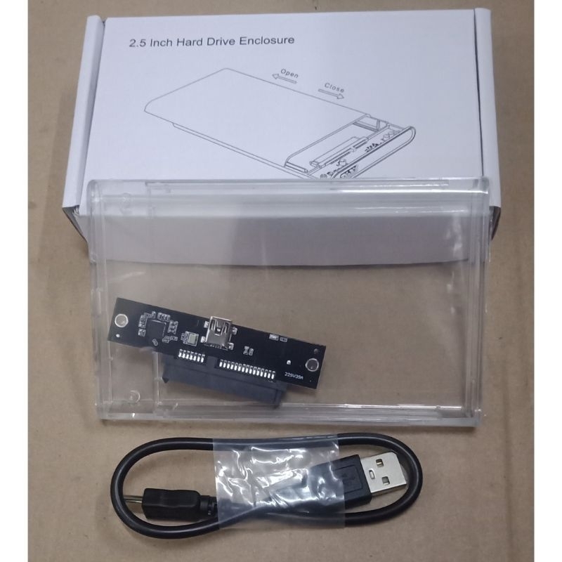 Jual Casing Hardisk External 2.5 inch Sata USB 2.0 Transparant Casing | Shopee Indonesia