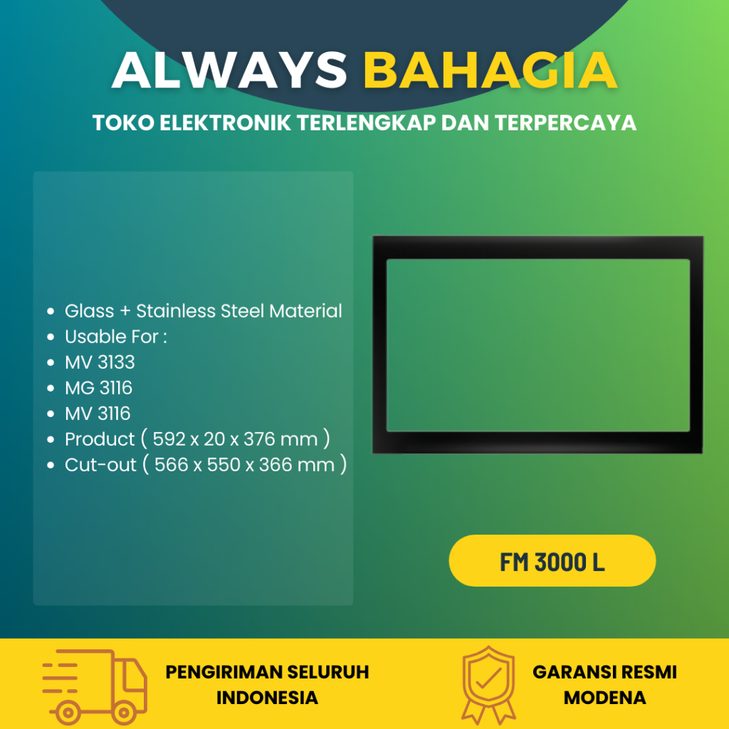 Jual Modena FM 3000 L - frame untuk microwave tanam | Shopee Indonesia