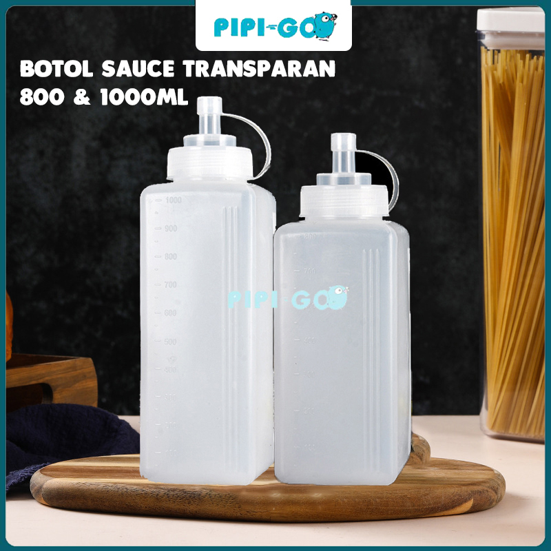 Jual PPG.- Botol Sauce 800ml & 1000ml Big Diameter Anti Bocor Botol ...