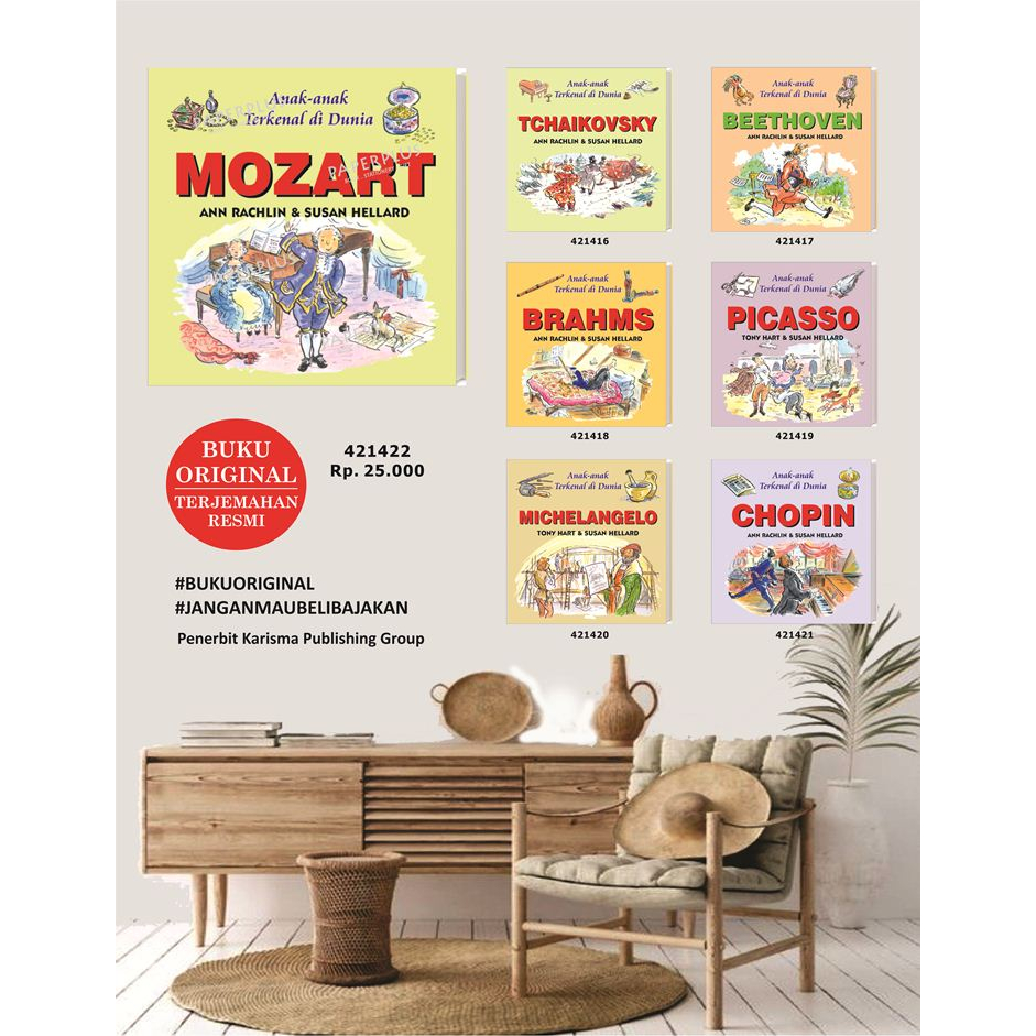 Jual Anak-Anak Terkenal Di Dunia: Mozart / HC / Ann Rachlin & Susan ...