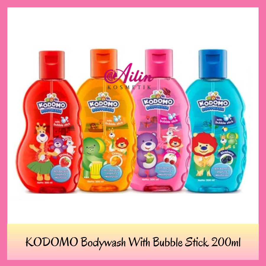 Jual AiLiN KODOMO Bodywash With Bubble Stick 200ml BPOM ORIGINAL / Sabun Badan Anak Body Wash ...