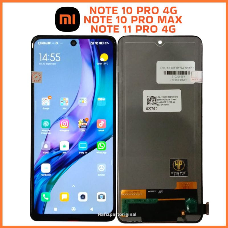 Jual Lcd Touchscreen Xiaomi Redmi Note 10 Pro / 11 Pro 4G / Note 10 Pro Max FULLSET | Shopee ...