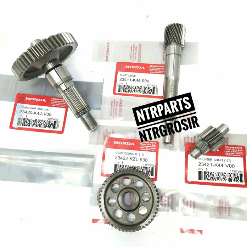 Jual Gear Rasio Set KZL K44 K81 Beat F1 Beat Esp Beat pop Street Asli ...