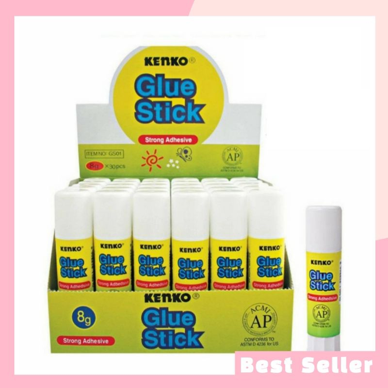 Jual Kenko Glue Stick Lem Kertas Lem Batangan GS01 8Gr 1 Pcs | Shopee ...
