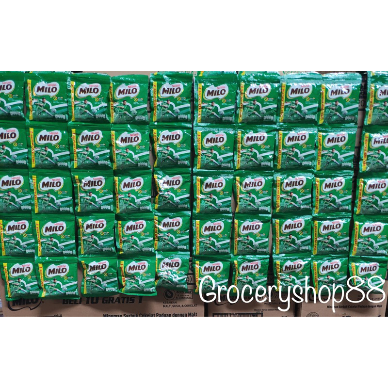 Jual Milo sachet 1 renteng 10 pcs bonus 1 pcs ( Renteng) | Shopee Indonesia