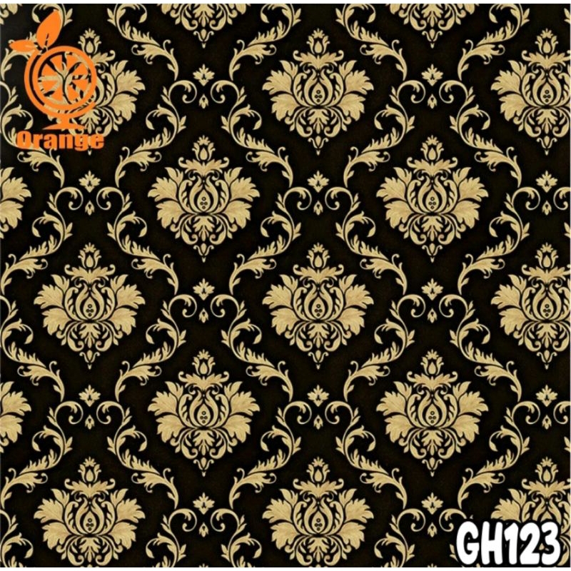 Jual Wallpaper Dinding Batik Gold Bunga Wallpaper Dinding Motif Batik ...