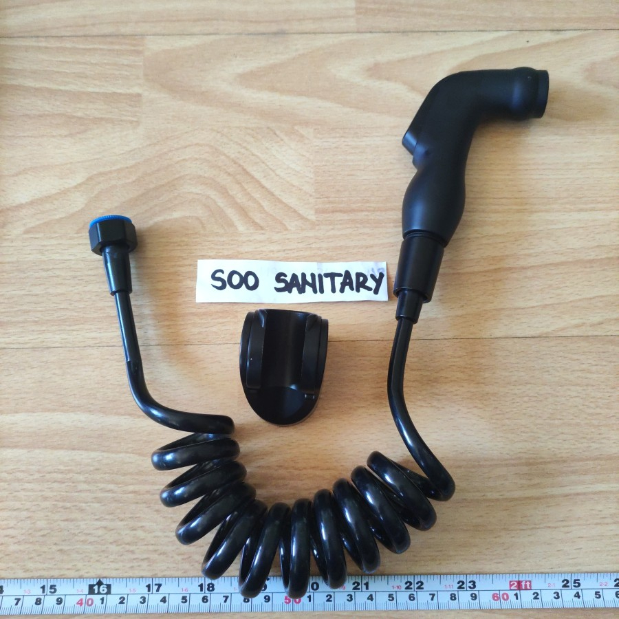 Jual Jet Shower Hitam PVC - Bidet Cebok Kamar Mandi Black Series ...
