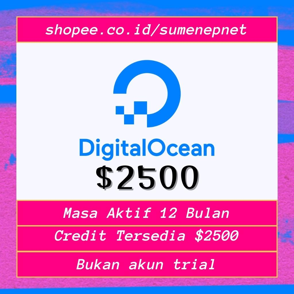 Jual Digital Ocean Balance $2500 | Shopee Indonesia