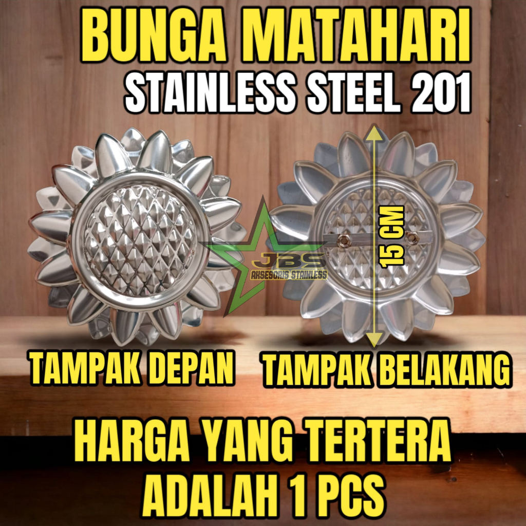 Jual BUNGA MATAHARI STAINLESS STEEL 201 | Shopee Indonesia