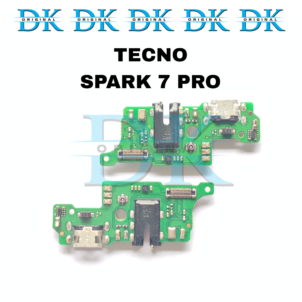 Jual Konektor Charger Tecno Spark 7 Pro USB Papan Cas Mic Pcb Board ...