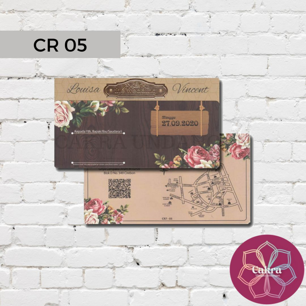 Jual CAKRA CR7 05 Blangko Undangan Pernikahan Wedding Murah | Shopee Indonesia