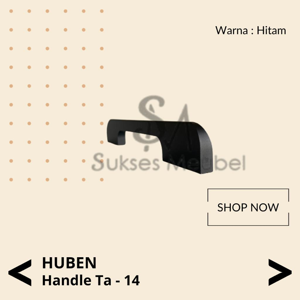 Jual HUBEN Handle TA 14 - 160 Hitam | Tarikan Laci / Lemari HUBEN | Shopee Indonesia