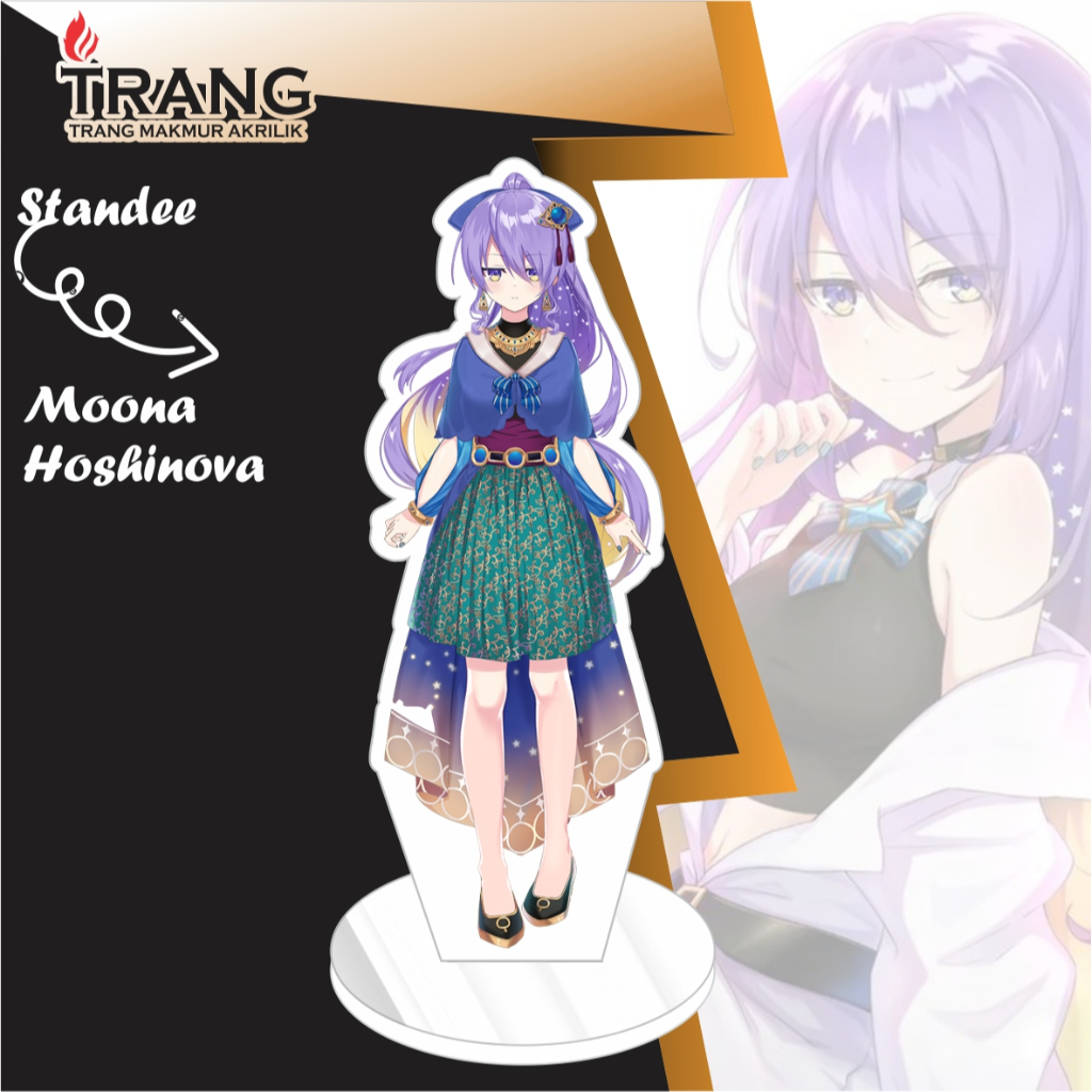Jual Standee Figure Akrilik Moona Hoshinova Hololive / Standing Action ...