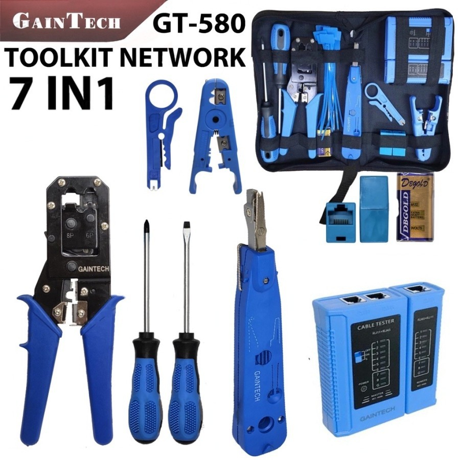 Jual Gaintech Toolkit Network Repair 7in1 GT-580 | Shopee Indonesia