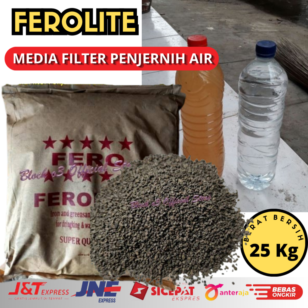 Jual penyaring air kotor pasir ferolite media filter serap bau kuning ...