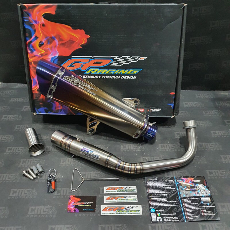 Jual Exhaust Knalpot GP Racing Full Titanium Honda Forza 250 300 ...