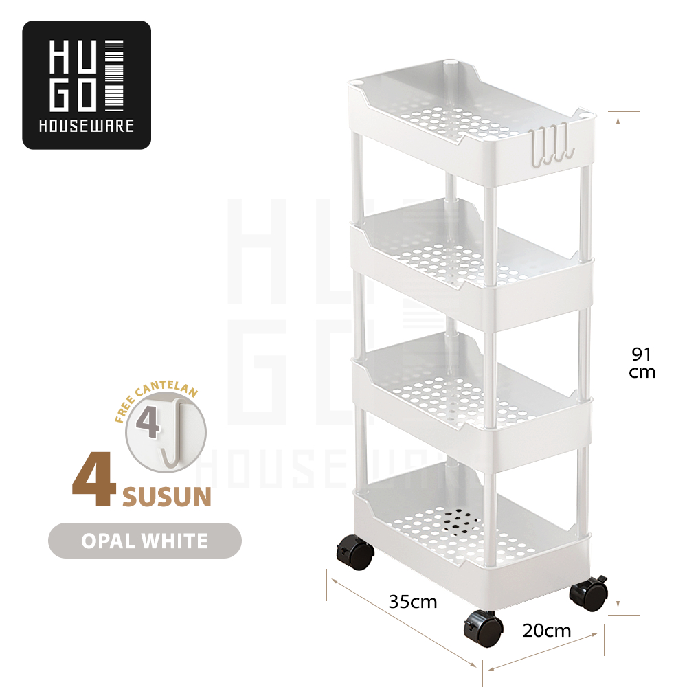 Jual HUGO Rak Troli Susun Rak Dapur Serbaguna Rak Kamar Mandi Rak Salon Rak Penyimpanan ...