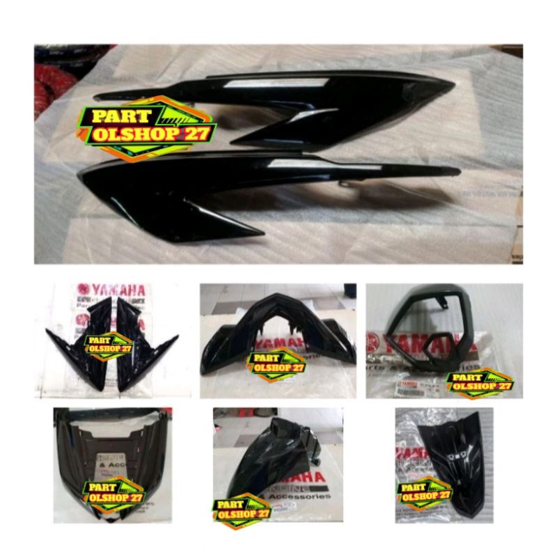 Jual Paket Full Set Body Halus Mio Soul GT 125 Bluecore Hitam Glossy ...
