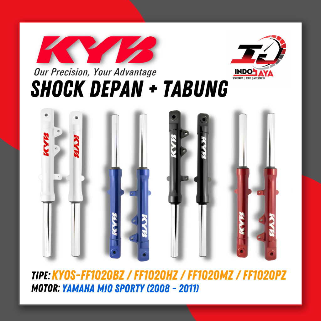 Jual SHOCK DEPAN + TABUNG KAYABA KYOS-FF1020 SERIES UNTUK YAMAHA MIO / SHOCK AS / FRONT FORK ...